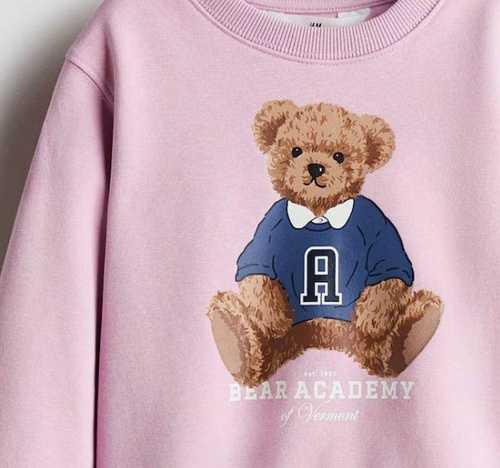 Свитшот с мишкой H&M 92,98/104,122/128,134/140