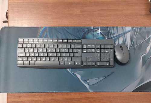 Беспроводная клавиатура и мышь logitech