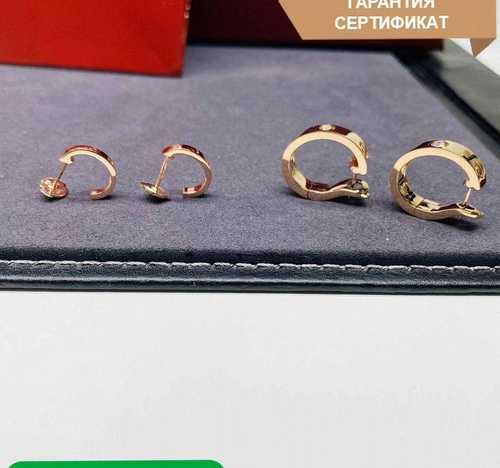 Серьги Cartier Love 0,1ct
