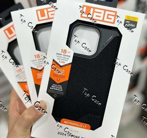 Чехол Uag Metropolis Kevlar iPhone 16 Pro Black