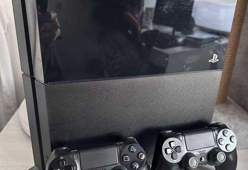 Sony PS4 fat 500gb с подставкой и двумя геймпадами
