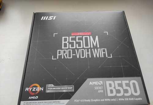 Материнская плата msi b550m pro-vdh wifi