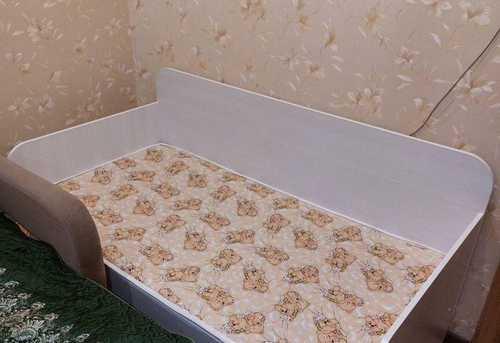 Детская кровать 160х80 с ящиками и матрасом
