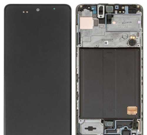 Дисплей для Samsung A515F (A51) модуль Черный - OR