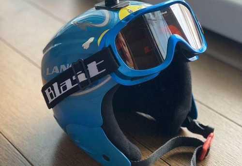 Шлем горнолыжный детский Lange(4-7л) +очки Blast