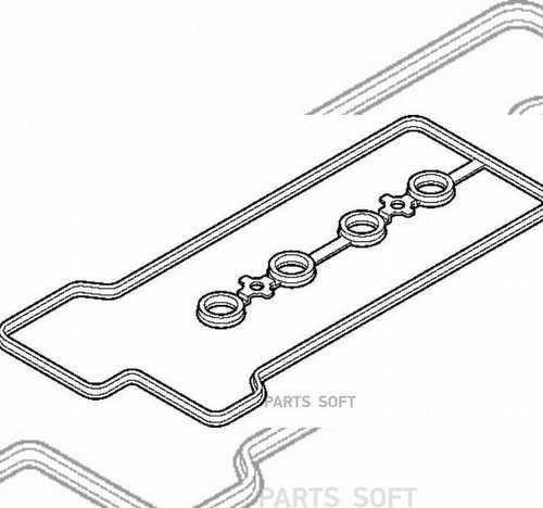 Elring 182.130 прокладка клапанной крышки\ Toyota Yaris 1.0/1.2 16V 99-03