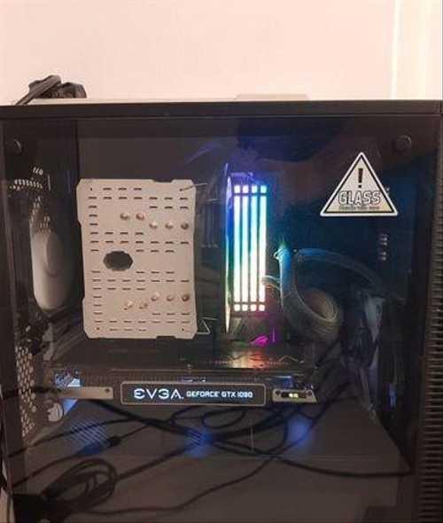 Игровой компьютер miniITX i7 8700k, Evga 1080 sc