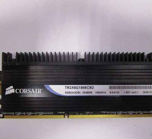 Оперативная память 2Gb Corsair 1866Mhz TR3X6G1866C