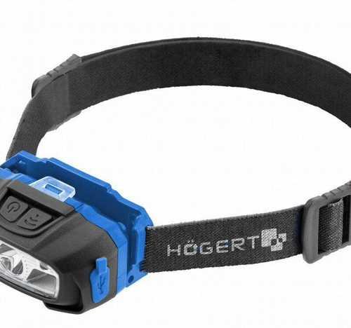 Налобный фонарь с датчиком движения USB 6 функций hoegert