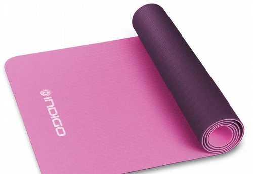 Коврик для йоги Indigo тпе, розово-фиолетовый