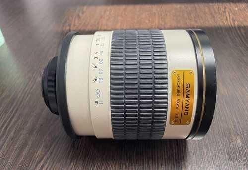 Объектив Samyang Mirror Lens 500 mm 1:6.3 DX Nikon
