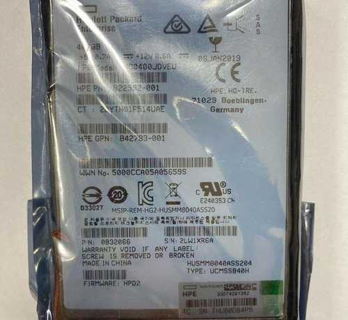 Жесткий диск 822552-001 HPE 400Gb SSD SAS