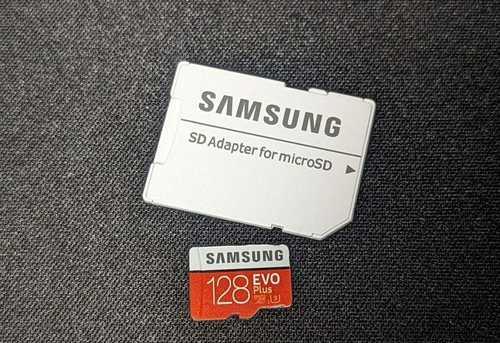 Карта памяти Samsung EVO Plus Micro SD 128Gb