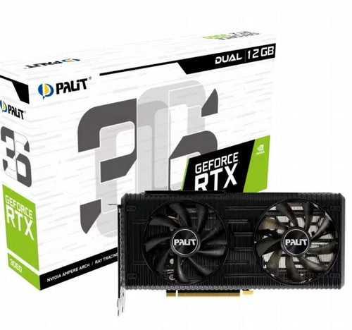 Видеокарта Palit nvidia GeForce RTX 3060 Dual LHR