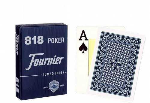 Игральные карты для покера Fournier 818 Blue