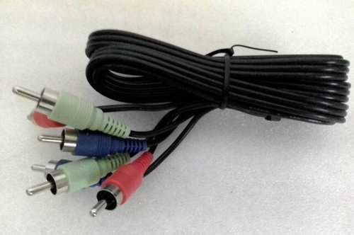 Шнур кабель,провод с разъемами-тюльпан для аудио