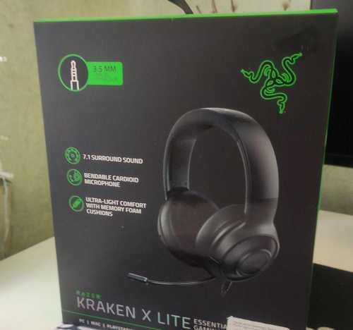 Игровые наушники razer kraken x lite