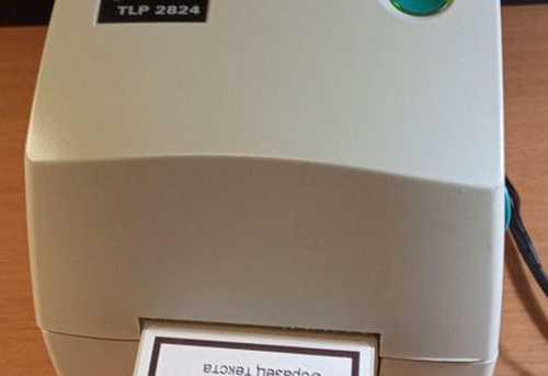 Принтер этикеток термотрансферный Zebra TLP 2824 с
