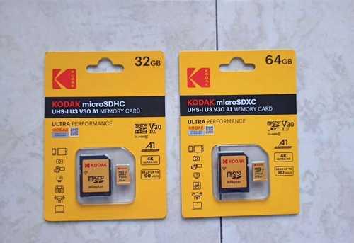 Карта памяти Kodak MicroSD 32/64 Гб