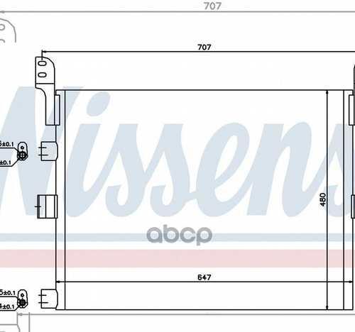 Конденсор кондиционера 94918 Nissens