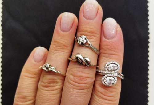 Женские серебряные кольца