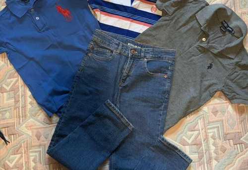 Джинсы Zara/поло Ralph,US Polo,Chaps/ Benetton