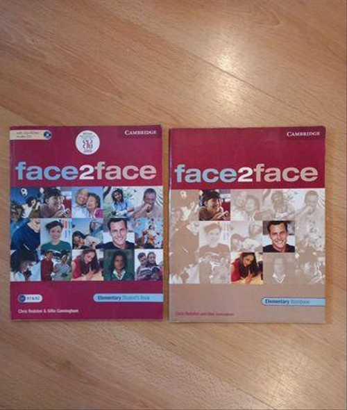 Учебник и рабрчая тетрадь face2face Elementary