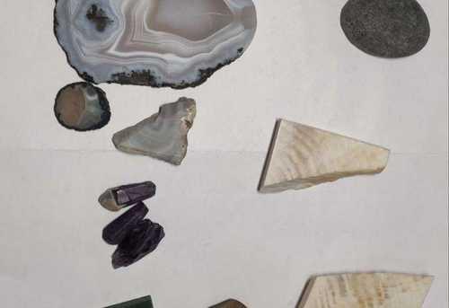 Поделочные камни (аметист, нефрит, агат и тд)