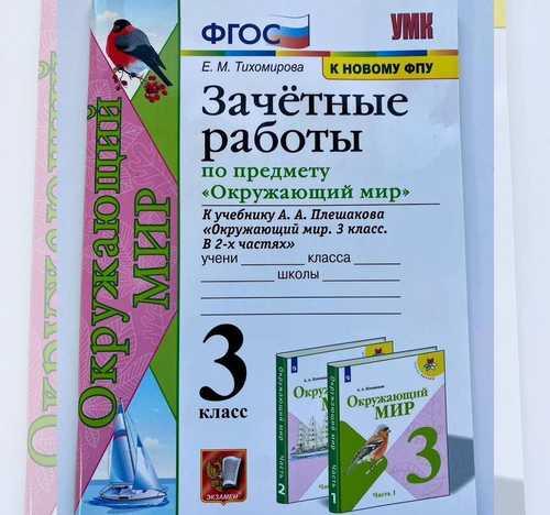 Зачетные работы, Окружающий мир, 3класс, Тихомиров