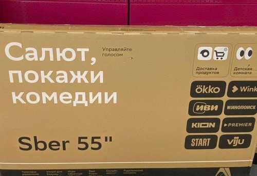 55" (139 см) Телевизор LED Sber SDX-55U4010B