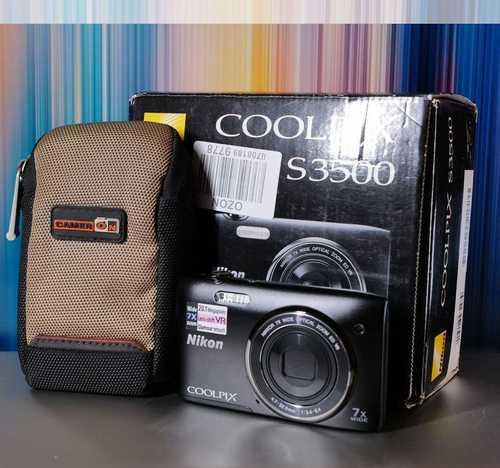 Винтажная мыльница с гарантией Nikon coolpix s3500