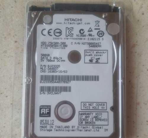 Жесткий диск 2.5" sata-II 500Gb Hitachi Z5K500