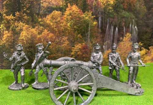 Оловянные солдатики русские пушкари 1812 миниатюры
