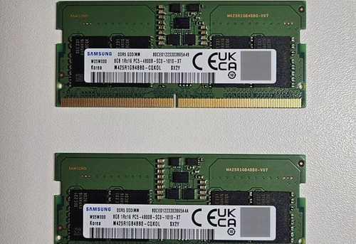 16Gb (8x2) DDR5 4800Mghz sodimm