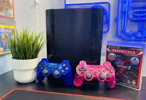 Sony PS3 SuperSlim 500 Гб 2 Геймпада