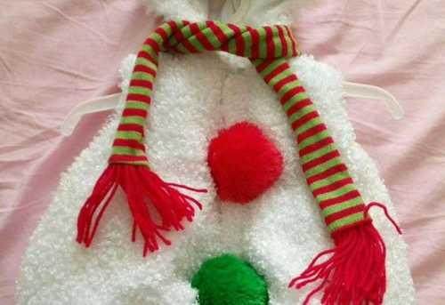 Новогодние костюм: снеговик, курочка Ряба, красна