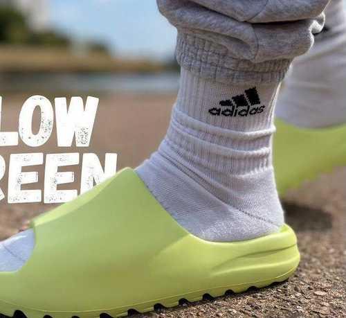 Adidas yeezy slide glow green