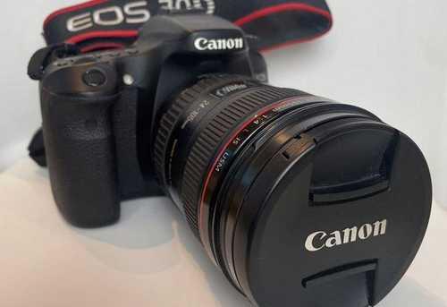 Фотоаппарат Canon 70D body, 24-78 2,8 USM, 50 1,4