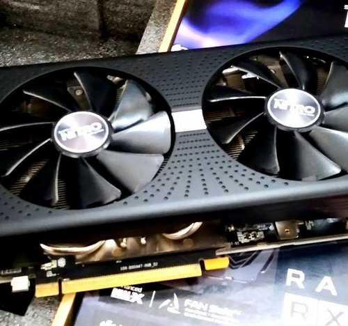 Видеокарта sapphire RX580 nitro  4gb