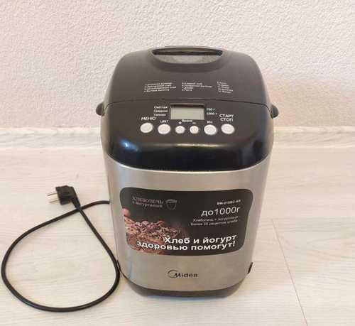 Хлебопечка Midea BM-210BC-SS, сталь/черный