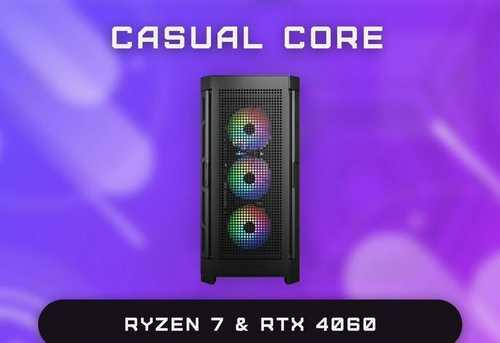 «casual core» пк Ryzen 7\RTX 4060\16гб RAM