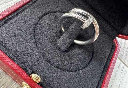 Cartier кольцо гвоздь белое золото с бриллиантами