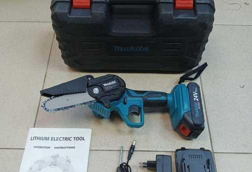 Аккумуляторная цепная пила makita 24v 2акб в кейсе