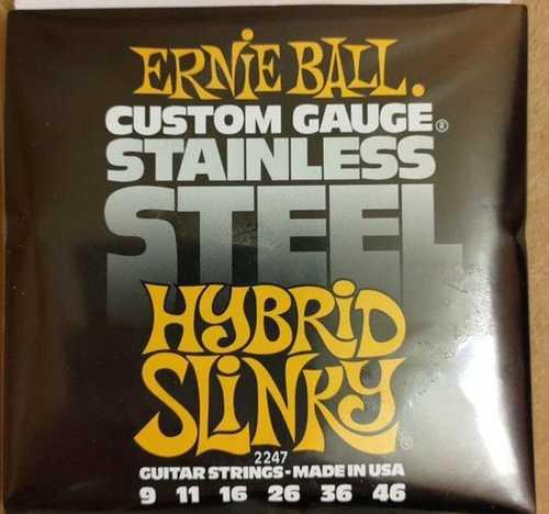 Струны для гитары Ernie Ball Hybrid Slinky 2247