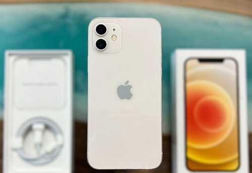 iPhone 12 64gb White идеальный,акб 91 (sim+esim)