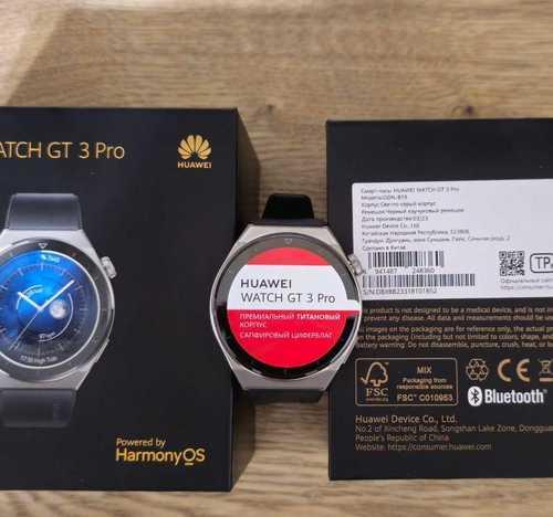 Huawei watch GT3 PRO, (ODN-B19), часы в идеале