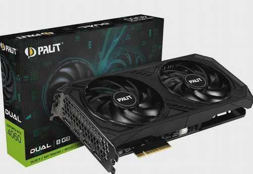 Новая игровая Видеокарта Palit RTX RTX4060 dual OC