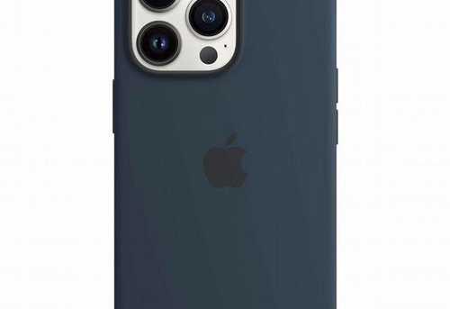 Силиконовый чехол для iPhone 13 Pro (темно-синий)