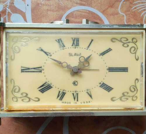 Часы настольные СССР Slava made in ussr