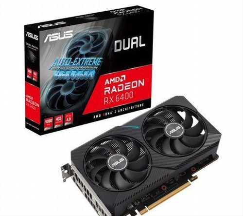 Видеокарта asus dual RX 6400 4G 90YV0H90-M0NA00